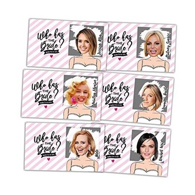 Bridal Shower Games - Who Has The Bride Scratch Off Celebrity Cards, | eBay