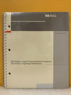 HP 83480-90021 83480A Digi-Com Analyzer 54750A Oscilloscope Quick Start ...