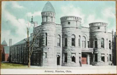 Kenton, OH 1910 Postcard: 'Armory Building' - Ohio | eBay