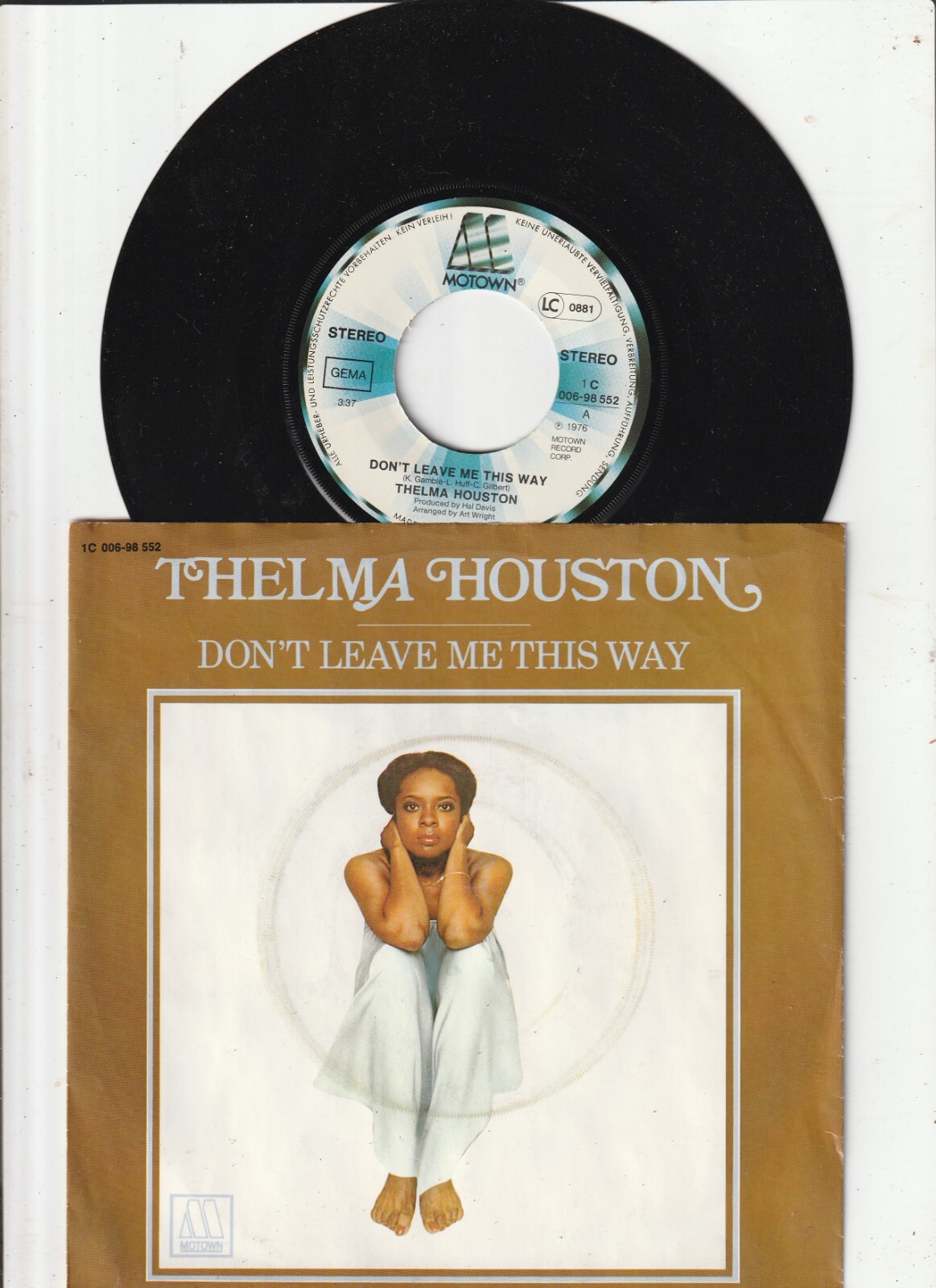 Thelma Houston -Don't Leave Me This Way / Today Will Soon be Yesterday ...