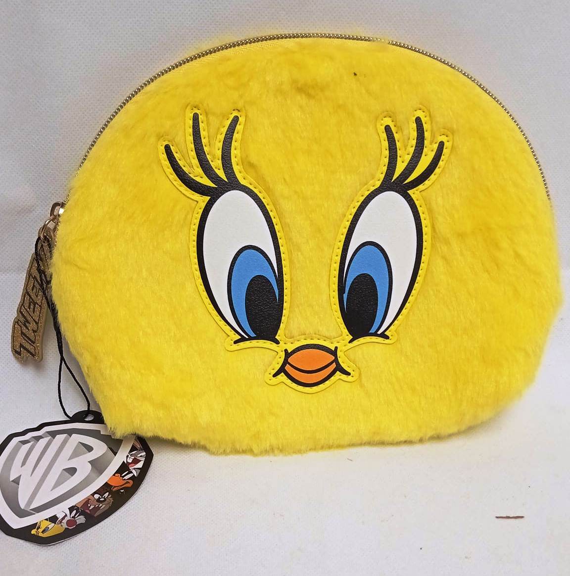 Disney Coin Purse Looney Tunes Tweety Fluffy Zipper Cute Mini Wallet ...