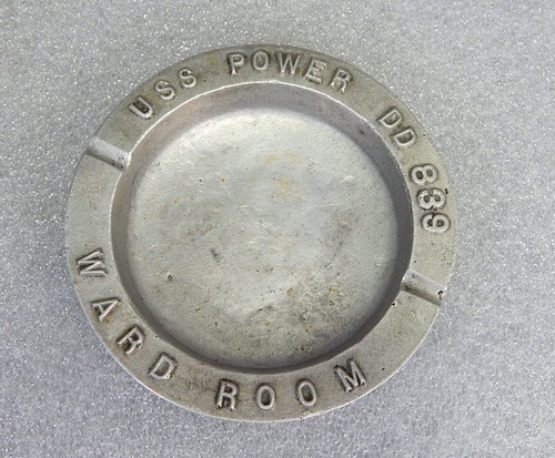 WWII Era USS Power DD-839 US Navy destroyer ship aluminum ward room ...