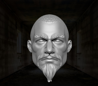 Generic Gang Thug Guy Ver C 1:18 scale custom unpainted Head 3.75 ...