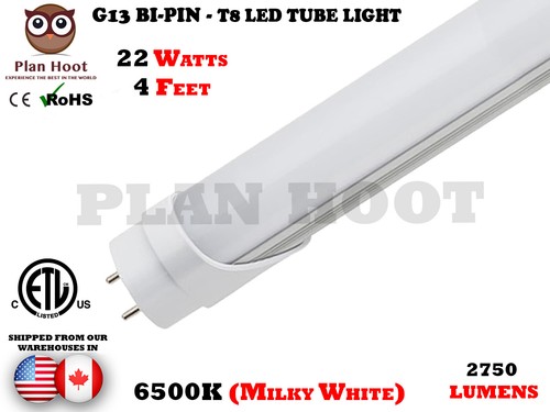 T8 G13 4 FEET 22W ETL MILKY LENS FLUORESCENT REPLACEMENT LED TUBE LIGHT ...