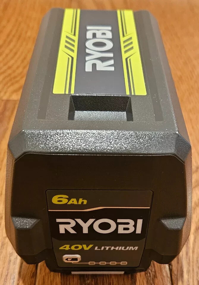NEW & GENUINE OEM Ryobi 40V 40 Volt Lithium Ion 6.0 Ah 6Ah Battery ...