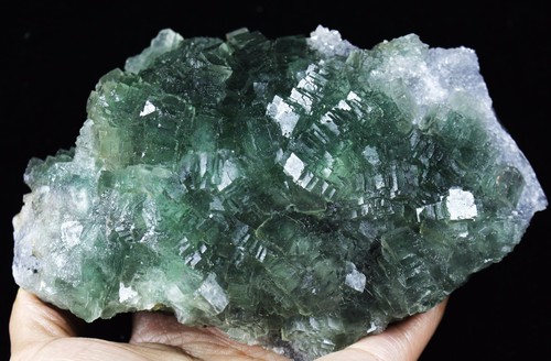 Natural transparent ladder-like Green fluorite crystal Mineral Specimen ...