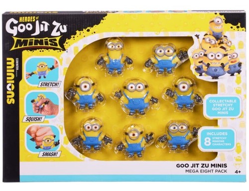 Mini Minion Goo Jit Zu 8pk, Smash, Squish, Stretch, 28x 40 x 4cm ...