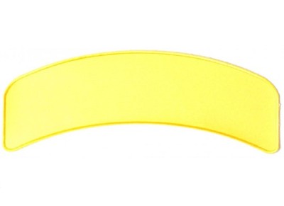 YELLOW 11" x 3" ARCHED BLANK sew on patch (4069) Blank Rocker Patches ...