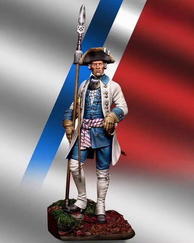 1/24 Resin Figure Saxon Infantryman Regt. Prinz Xavier Minden 1759 ...