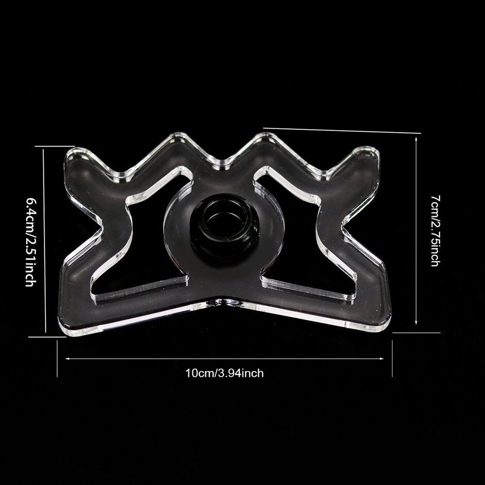 Lightweight Crown Shape Billiard Cue Bridge Head Clear Acrylic Material ...