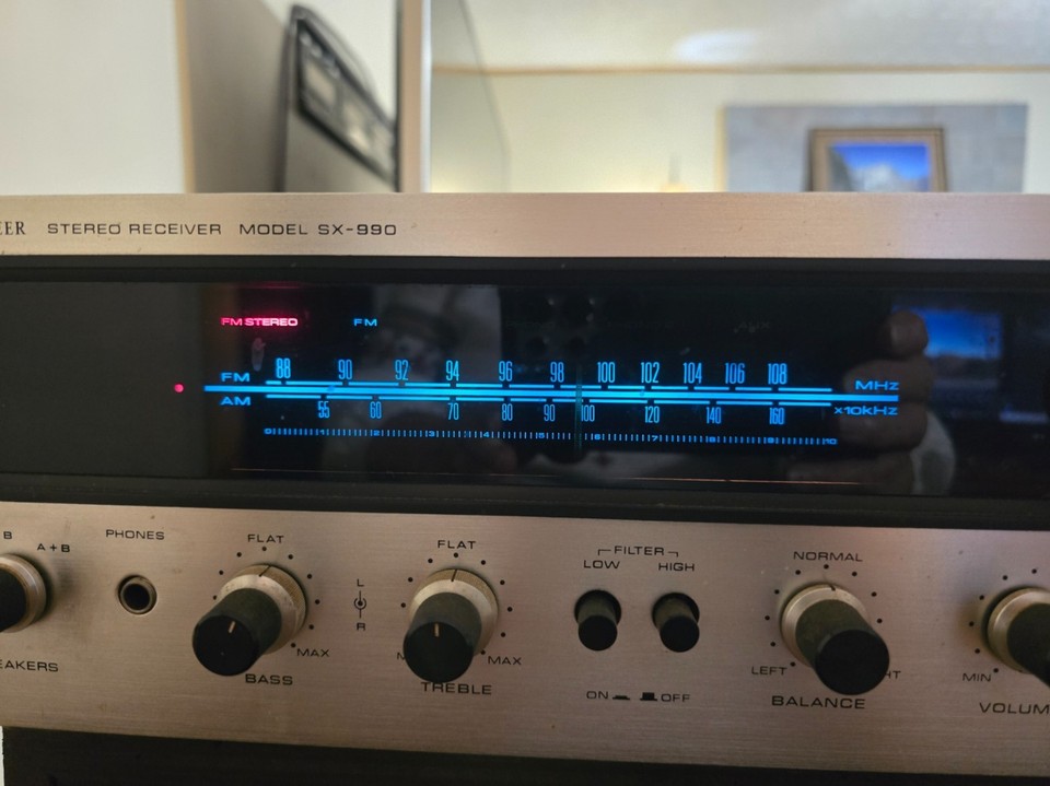 PICKUP Vintage Pioneer SX-990 AM FM STEREO RECEIVER - CS-53 Orig. WITH ...
