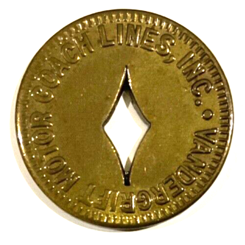 Vandergrift Pennsylvania Motor Coach Lines Token | eBay