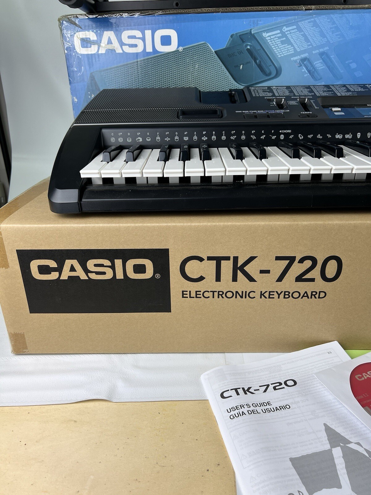 Casio Ctk-720 61 Key Portable Keyboard - Black No Stand for sale online ...