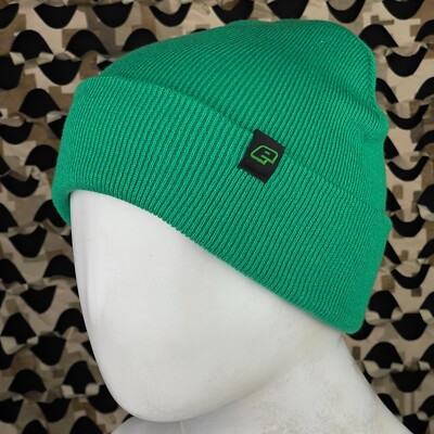 NEW Planet Eclipse Tab Roll Beanie - Kelly Green | eBay