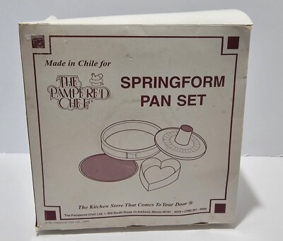 Pampered Chef Springform Pan Set Vintage NIB! | eBay