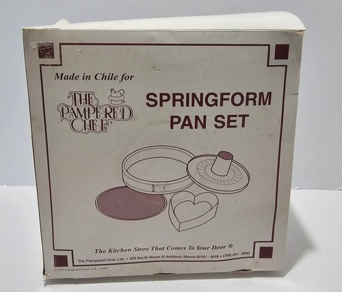 Pampered Chef Springform Pan Set Vintage NIB! | eBay
