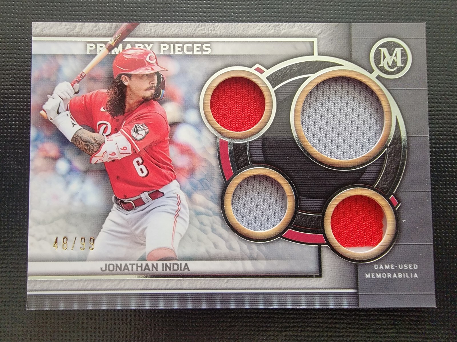 Jonathan India 2023 Topps Museum Primary Pieces Quad Relic Baseball ...