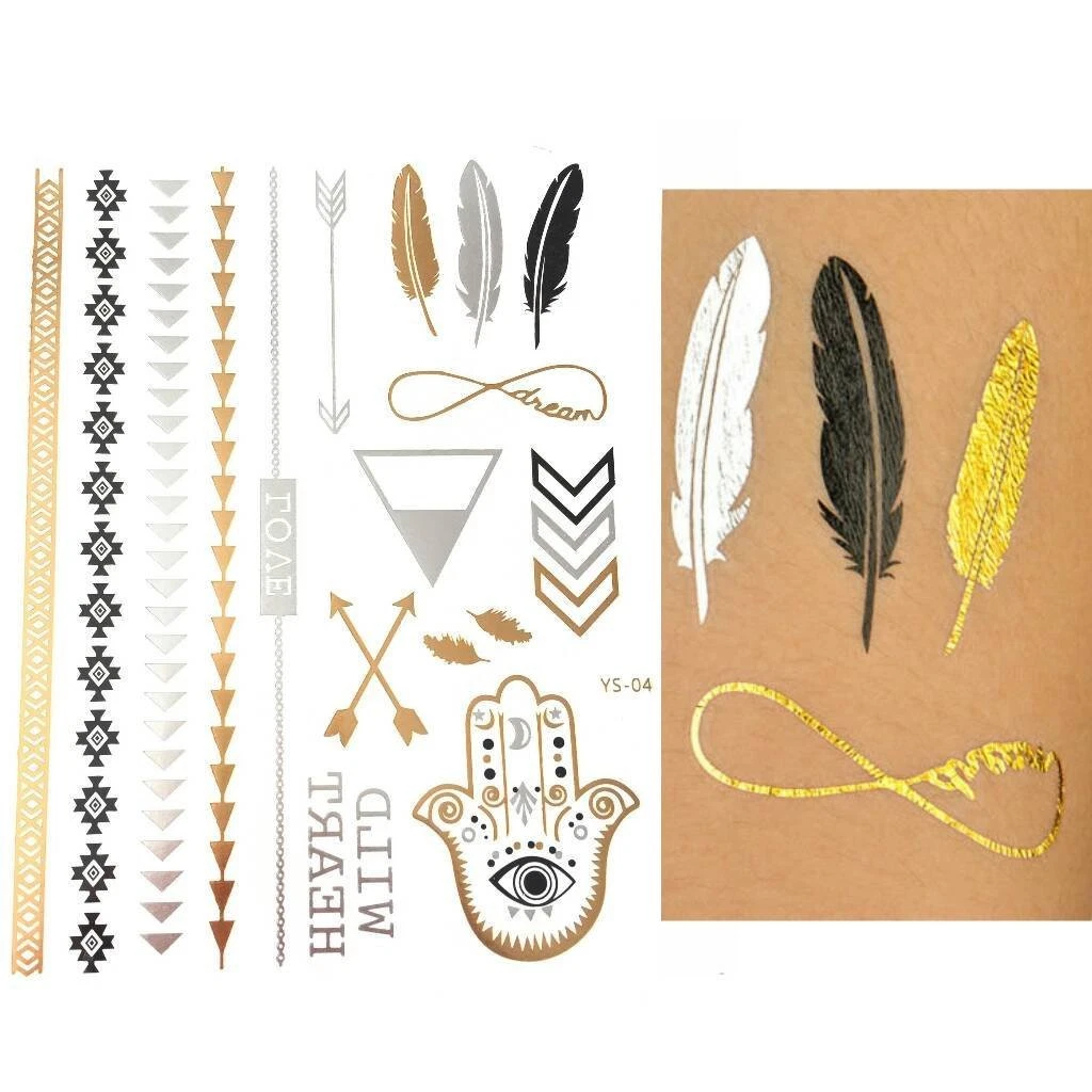 Metallic Tattoos Permanent