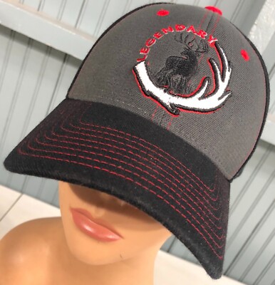 Legendary Deer Gear Stretch Medium / Large Baseball Cap Hat Two Tone | eBay