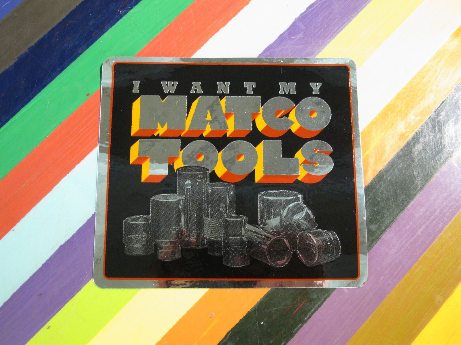 vtg 1980s 1990s Tool brand sticker - Matco Mac work Americana | eBay