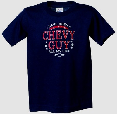 YOUTH/BOYS/KIDS CHEVY T-SHIRT I HAVE BEEN A CHEVY GUY ALL MY LIFE XS-M ...