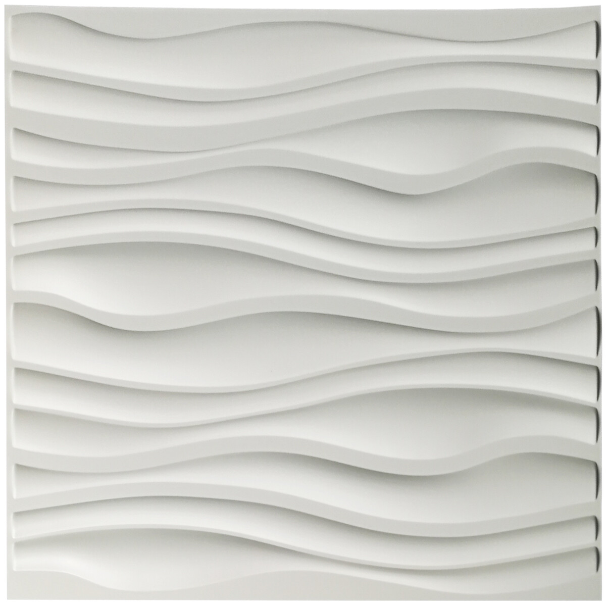 Art3d PVC Wave Board Textured 3D Wall Panels, 19.7" x 19.7",32 sqft (12 ...