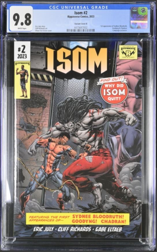 Isom 2 Cover B CGC 9.8 Near Mint/Mint Rippaverse - Eric July | eBay