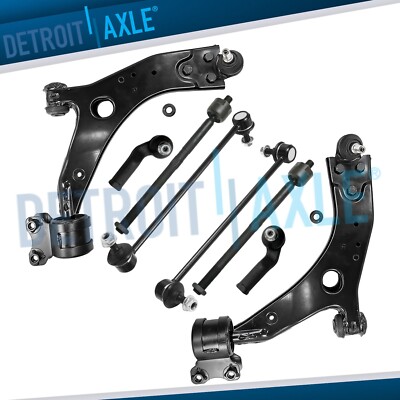 Front Lower Control Arms Sway Bar Links Tie Rod Ends for Volvo C30 C70 ...