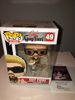 Guy Fieri Flavor Town Chef #49 Signed Autographed Funko Pop JSA | eBay