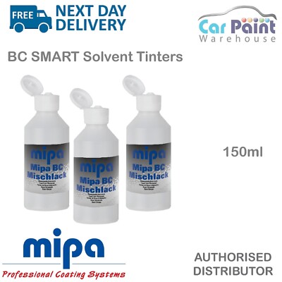 MIPA BC Basecoat - Solvent Based Paint Mixing Scheme Tinters 150ml 000 ...