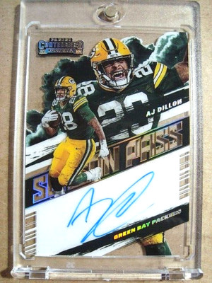 2022 AJ Dillon Panini Contenders Season Pass Autograph MINT 🔥🔥🔥 | eBay