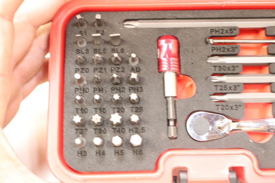 MAC Tools SBDR32K 32 PC Hex Drive 1/4" Ratcheting Bit Set with Case | eBay