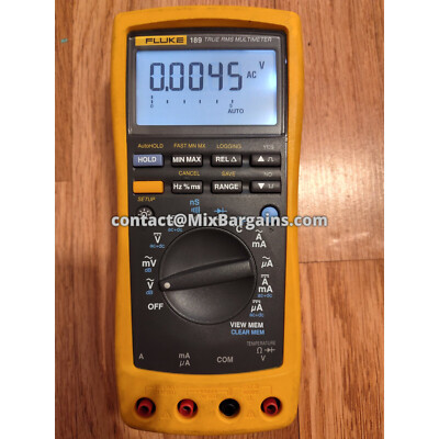 FLUKE 189 TRUE RMS DIGITAL MULTIMETER (TESTED, ACCURATE, PERFEC) - FREE ...