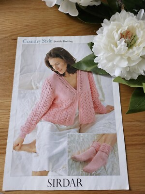 Ladies stylish Dk Bed Jacket And Socks Knitting Pattern Size 32-54 Inch ...