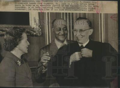 1972 Press Photo Lewis F. Powell Jr., Supreme Court associate Justice ...