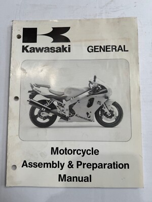 Genuine Kawasaki 1996 General Motorcycle Preparation Manual 99931-1311 ...