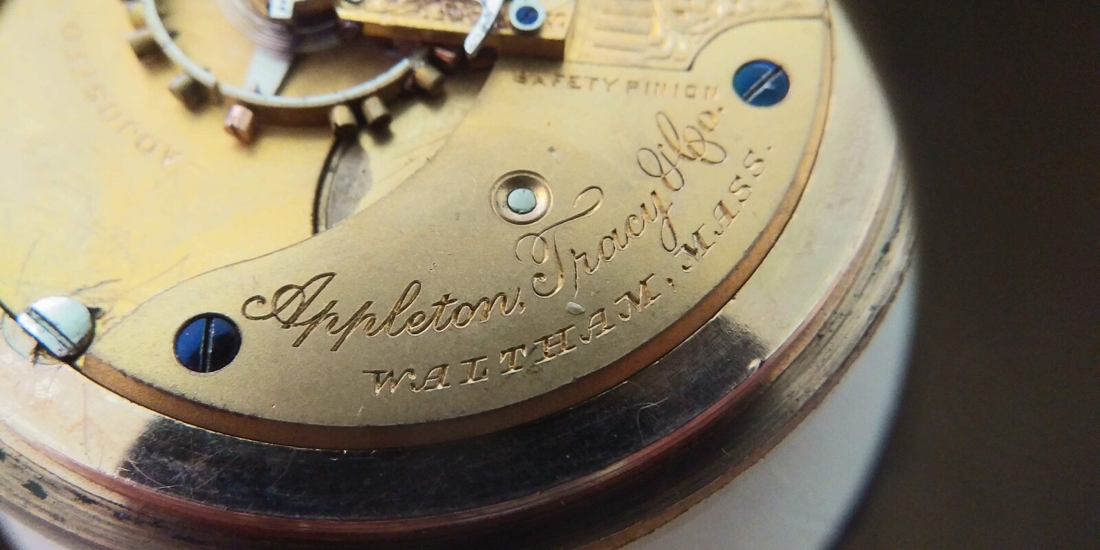 18S American Waltham Rose GF pocket watch 54.1mm diameter (total), 42mm ...