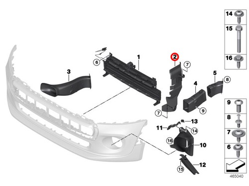 MINI F55 F56 Brake Air Duct - Left (JS) | eBay UK