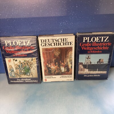 German History Book Lot~HC~3 Books~Ploetz Grobe Illustrierte ...