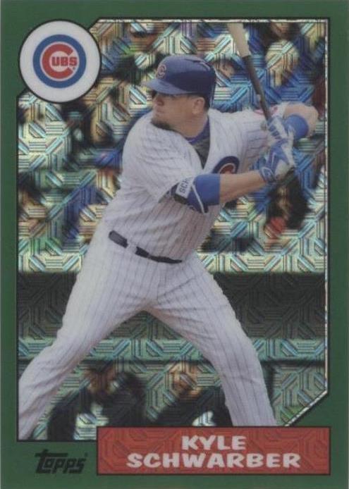 2017 Topps Silver Pack 1987 Design Chrome - Kyle Schwarber #87-KS Green ...