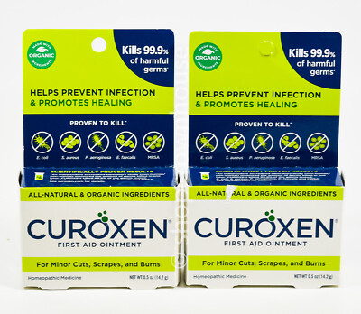 2 CUROXEN First Aid Ointment .5oz All Natural Organic homeopathic NIB ...