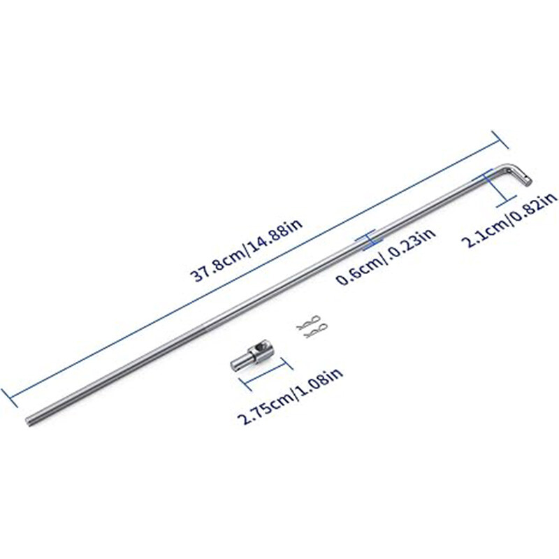 64-69 Adjustable Throttle Rod Linkage w/Clip V8 Camaro Nova Chevelle ...