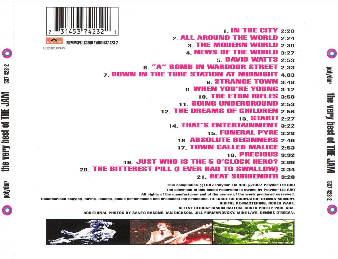 THE JAM - THE VERY BEST OF THE JAM NEW CD 731453742321| eBay