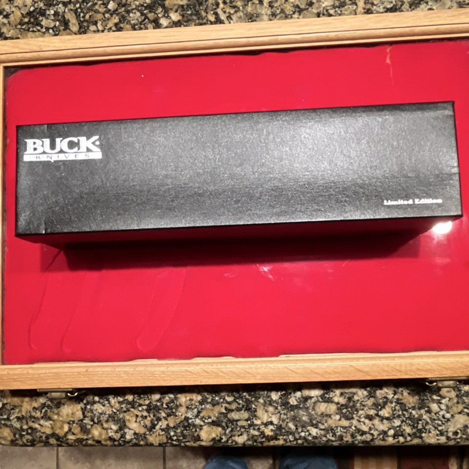 Buck 803SS Signature Fixed Blade Knife Walnut Handle S30V Signed Sheath ...