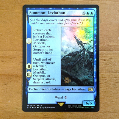 Summon: Leviathan - Pre-release Foil Stamped Promo - Final Fantasy MTG ...