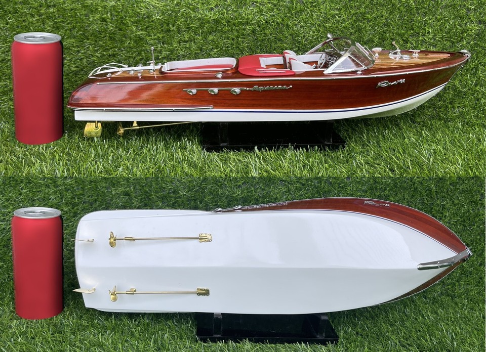 1:16 Riva Aquarama Wooden Model Ship Handmade Model Boat Decor 21" | eBay