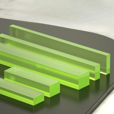 PU Polyurethane Square Rod Green Translucent Nylon Rod Thick3mm-30mm ...