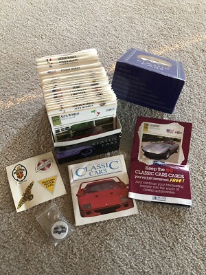 ATLAS EDITION "Classic Cars" Collector Cards Approx 730 Cards In Case ...