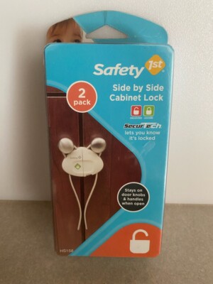 Safety 1st Side by Side Cabinet Lock 2 Pack - Safety First - New/Sealed ...