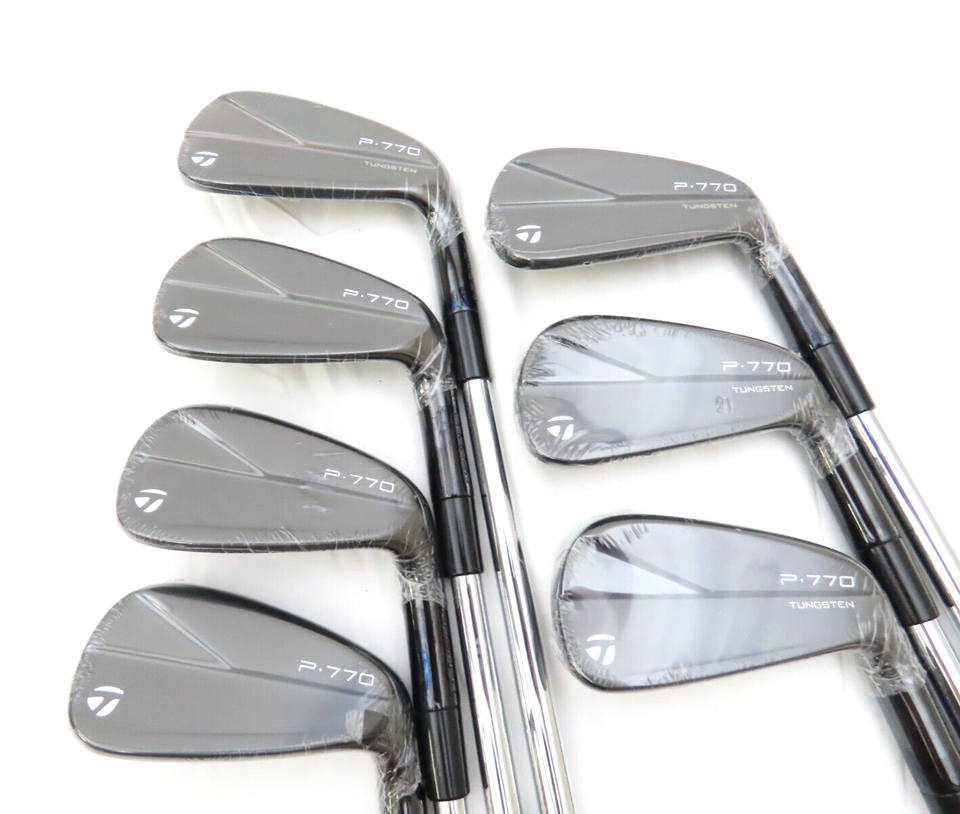 New TaylorMade P770 Phantom Black Iron Set 4-PW KBS Tour C-Taper 120 ...